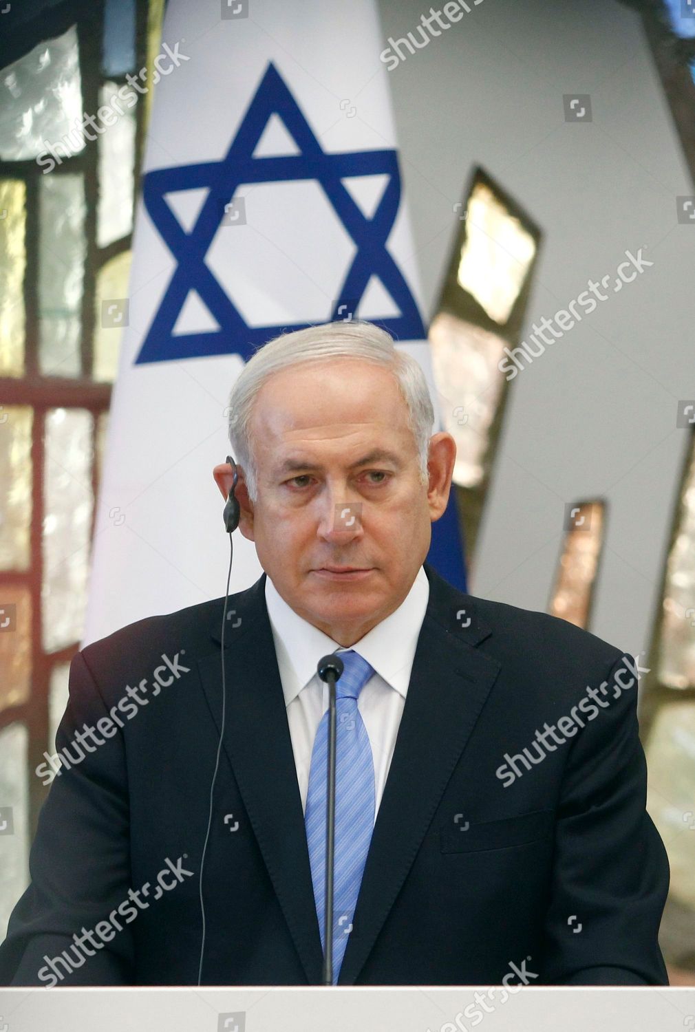Israeli Prime Minister Benjamin Netanyahu Smiles Editorial Stock Photo ...
