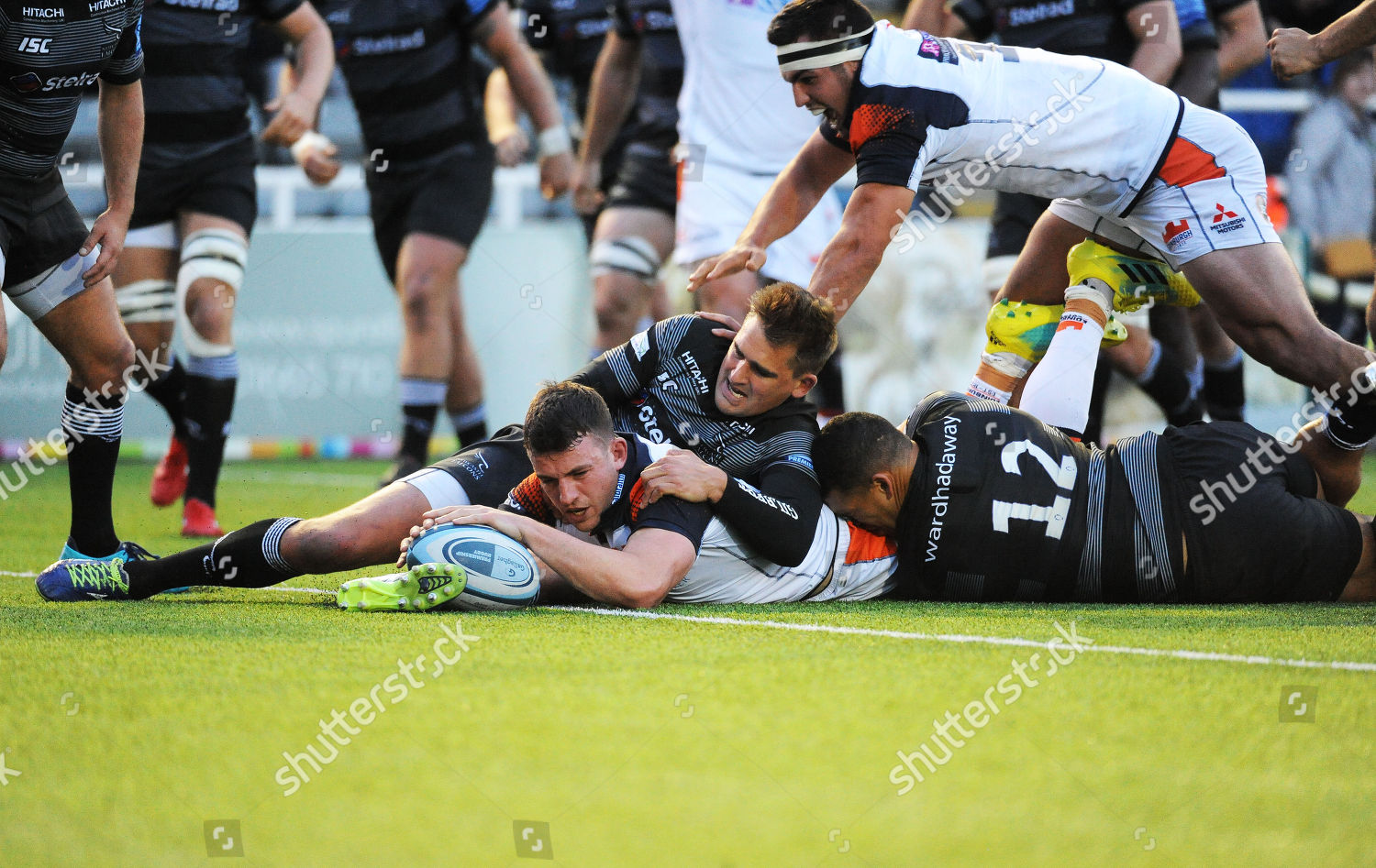 Matt Scott Edinburgh Rugby Centre Crashes Editorial Stock Photo - Stock ...