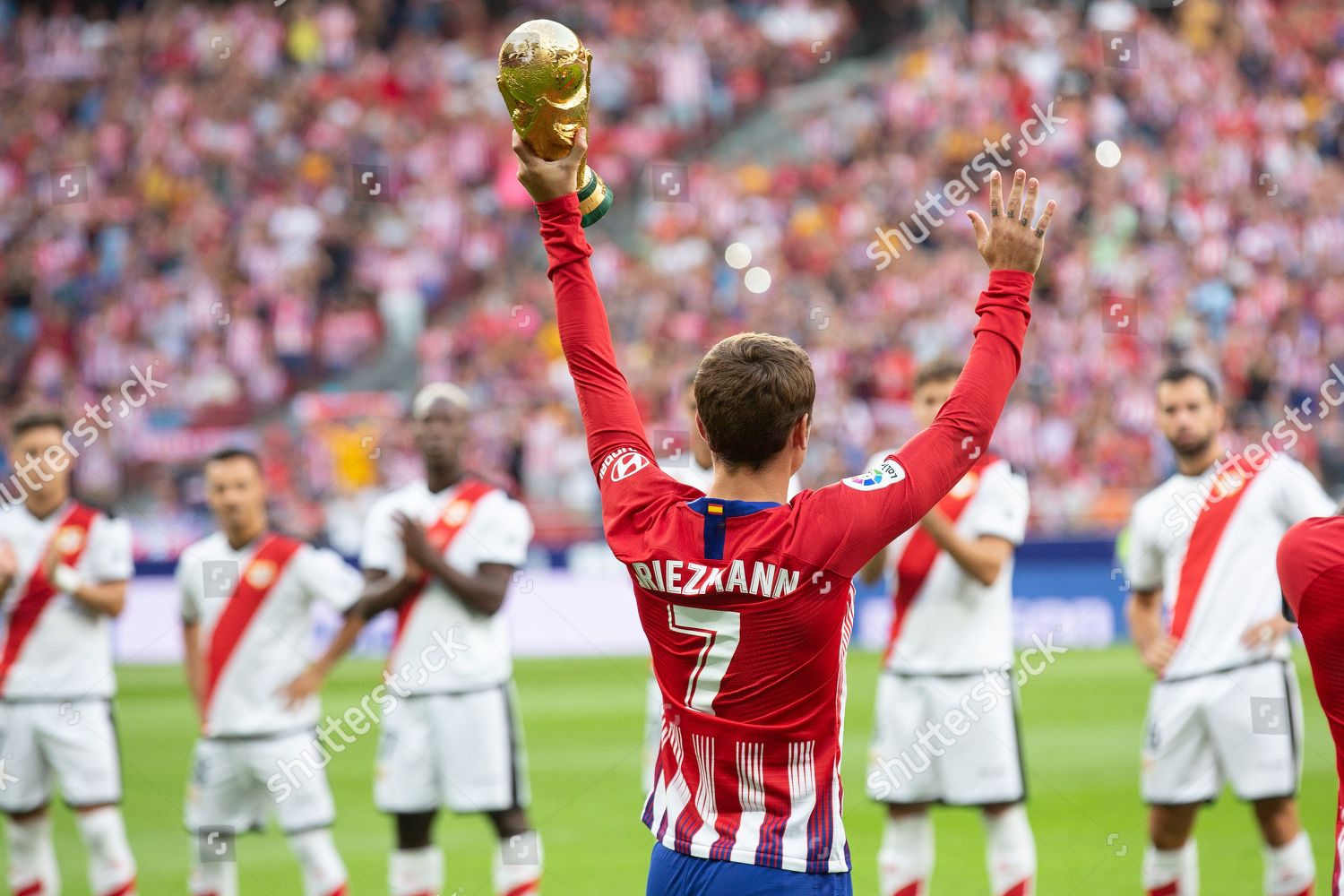 Antoine Griezmann Atletico Madrid Trophy World Editorial Stock Photo ...