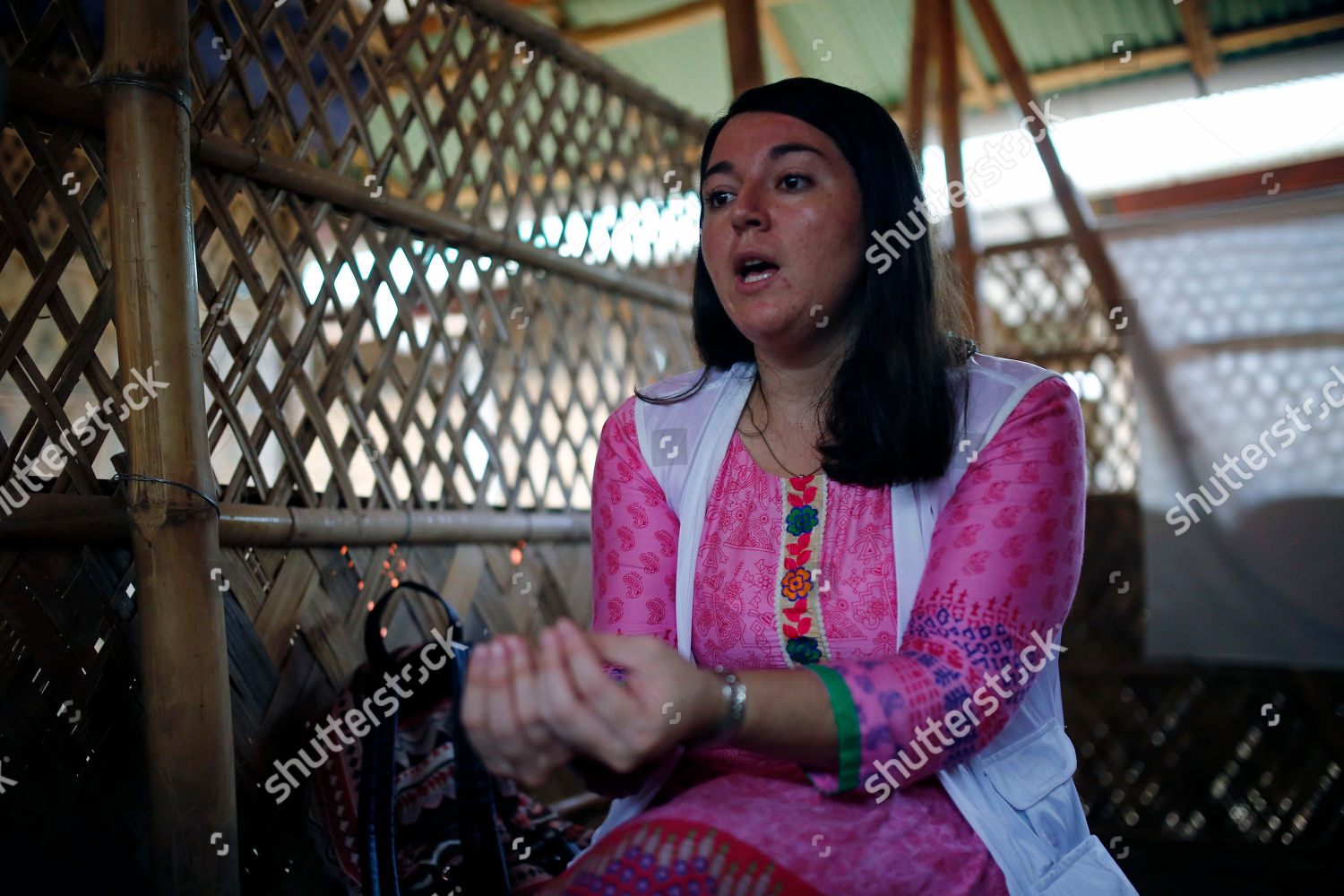 Claudia Aranda Mental Health Supervisor Talks Editorial Stock Photo ...