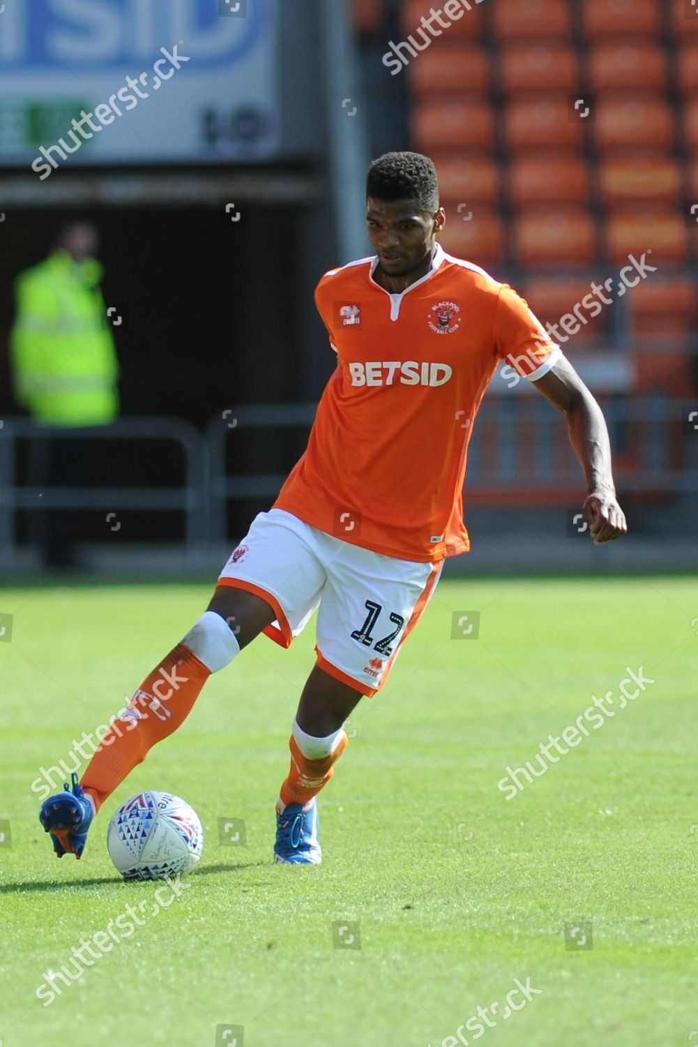 Blackpool Defender Michael Nottingham 12 During Editorial Stock Photo ...