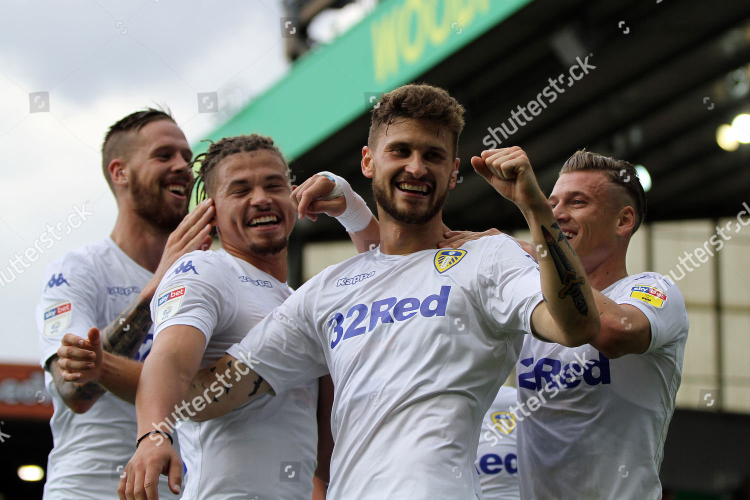 Mateusz Klich Leeds United Celebrates Getting Editorial Stock Photo ...