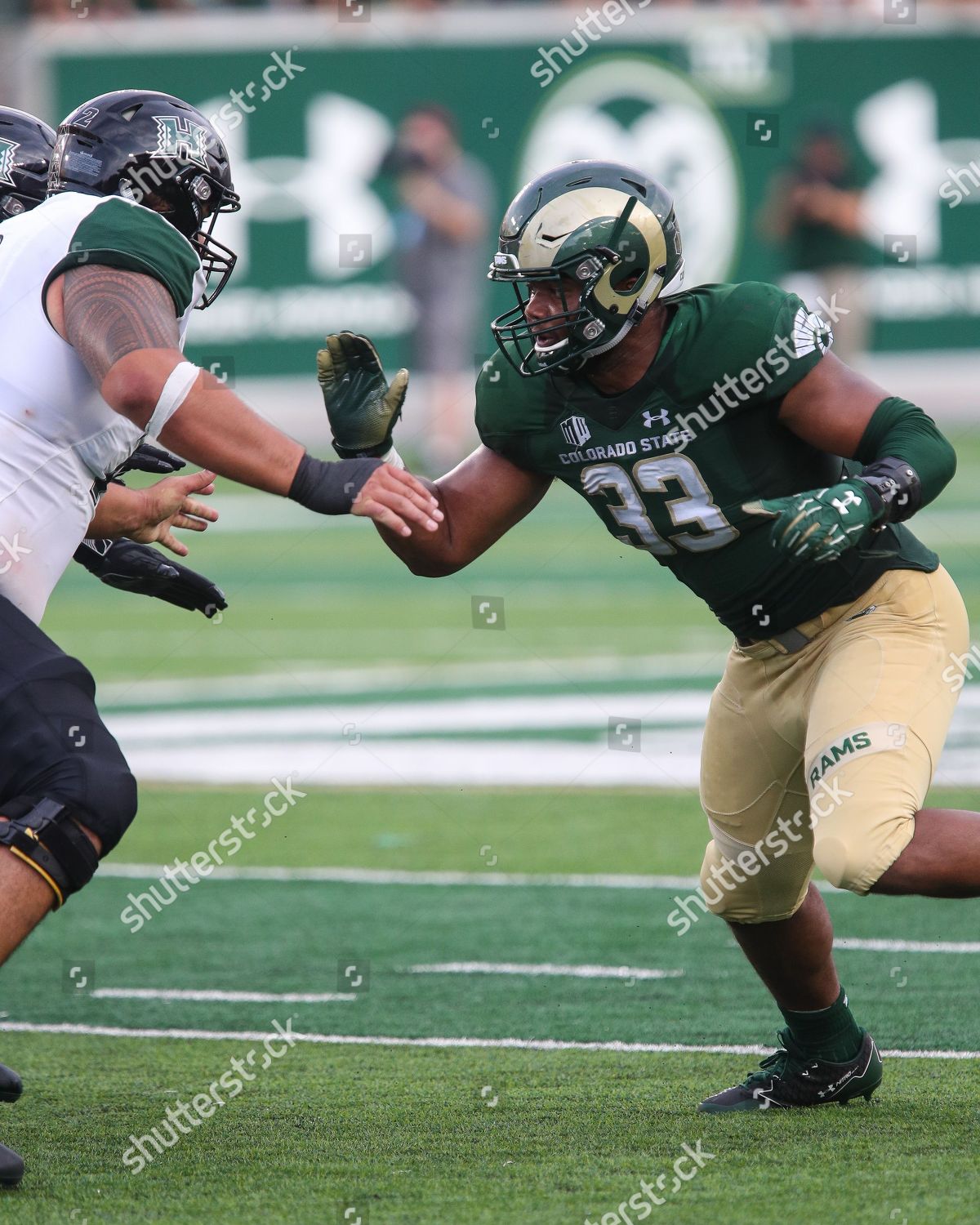 Colorado State Defensive Lineman Emmanuel Jones Editorial Stock Photo ...