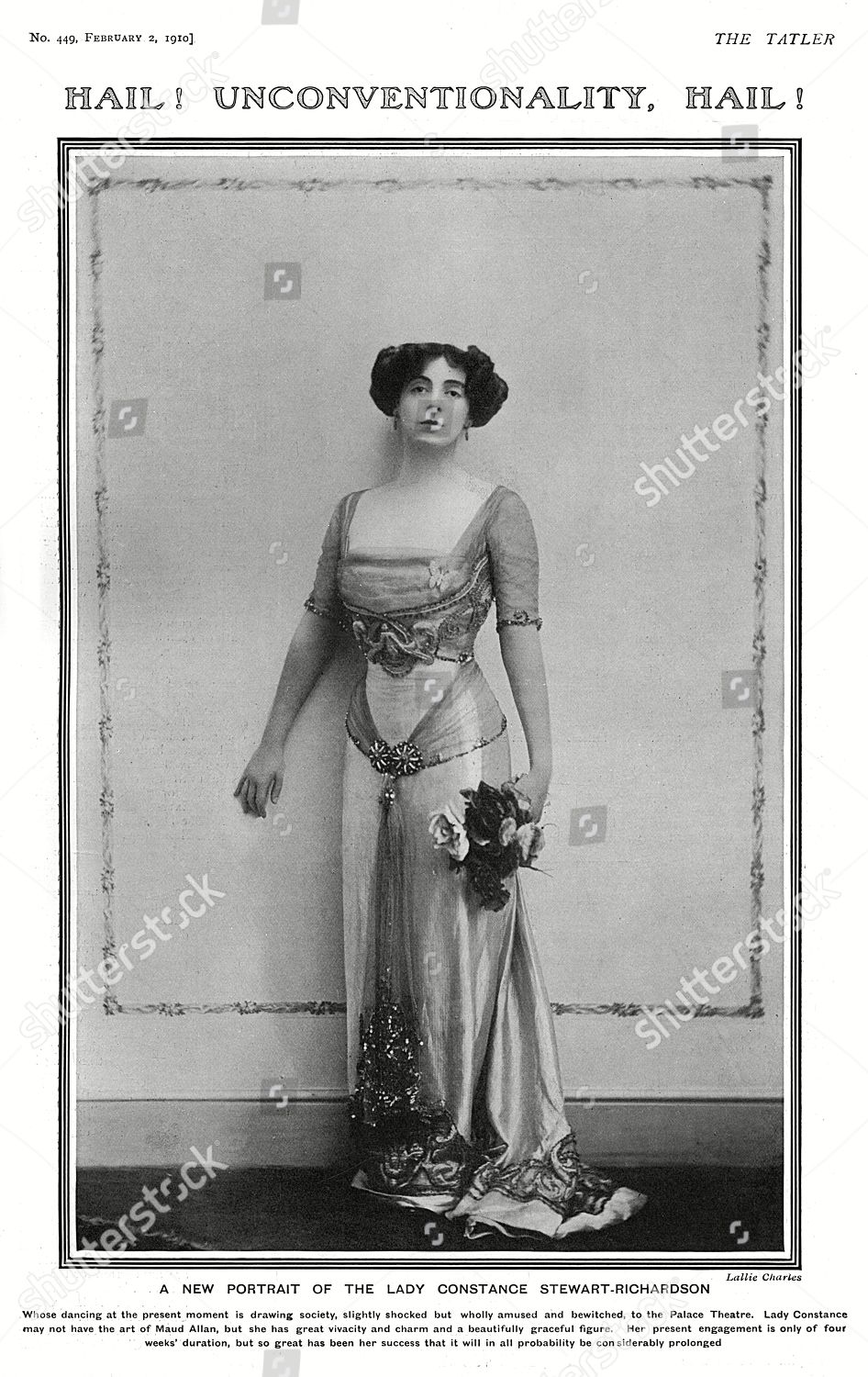 Lady Constance Stewartrichardson 18831932 British Dancer Editorial ...
