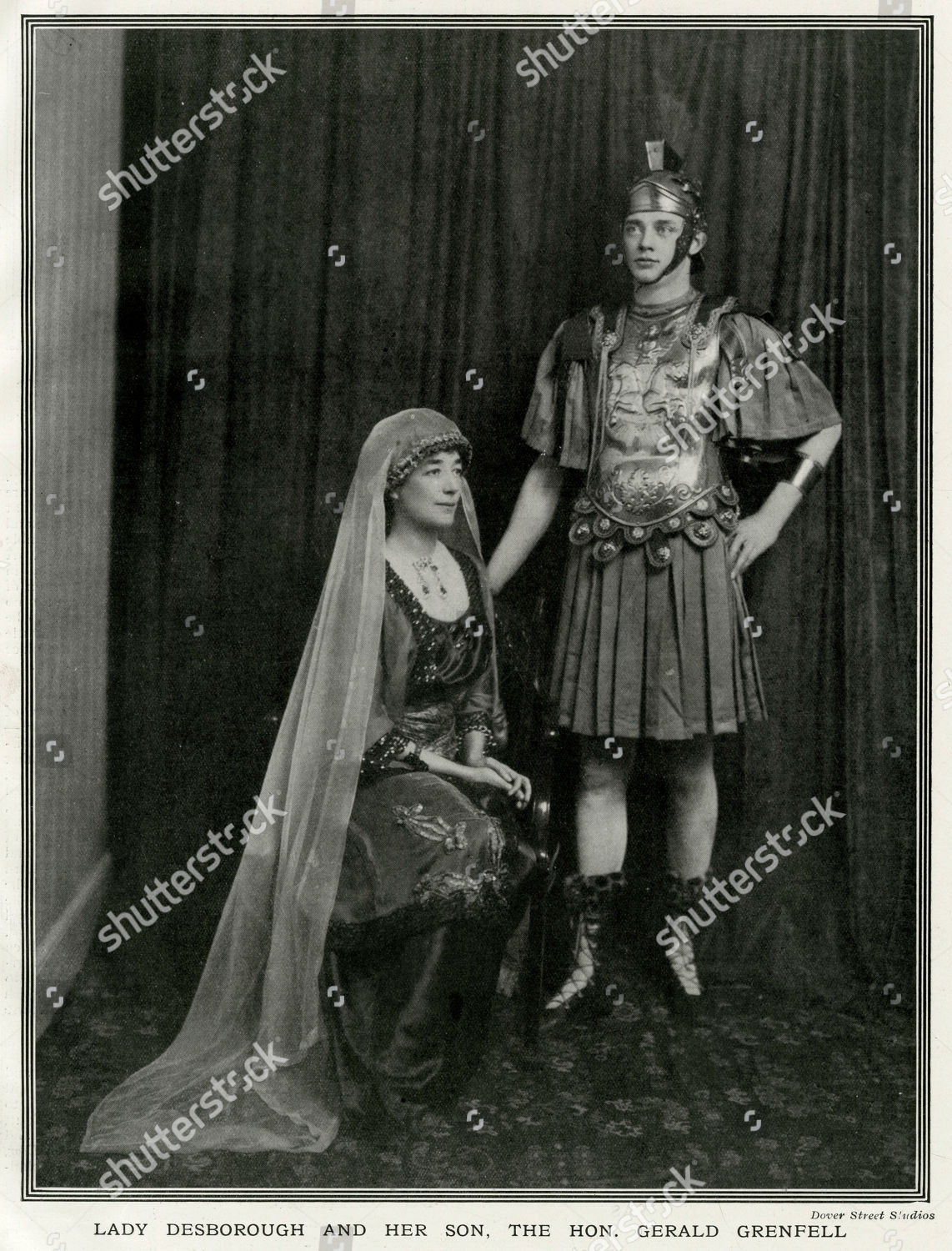 Ettie Lady Desborough Pictured Costume Masque Editorial Stock Photo ...