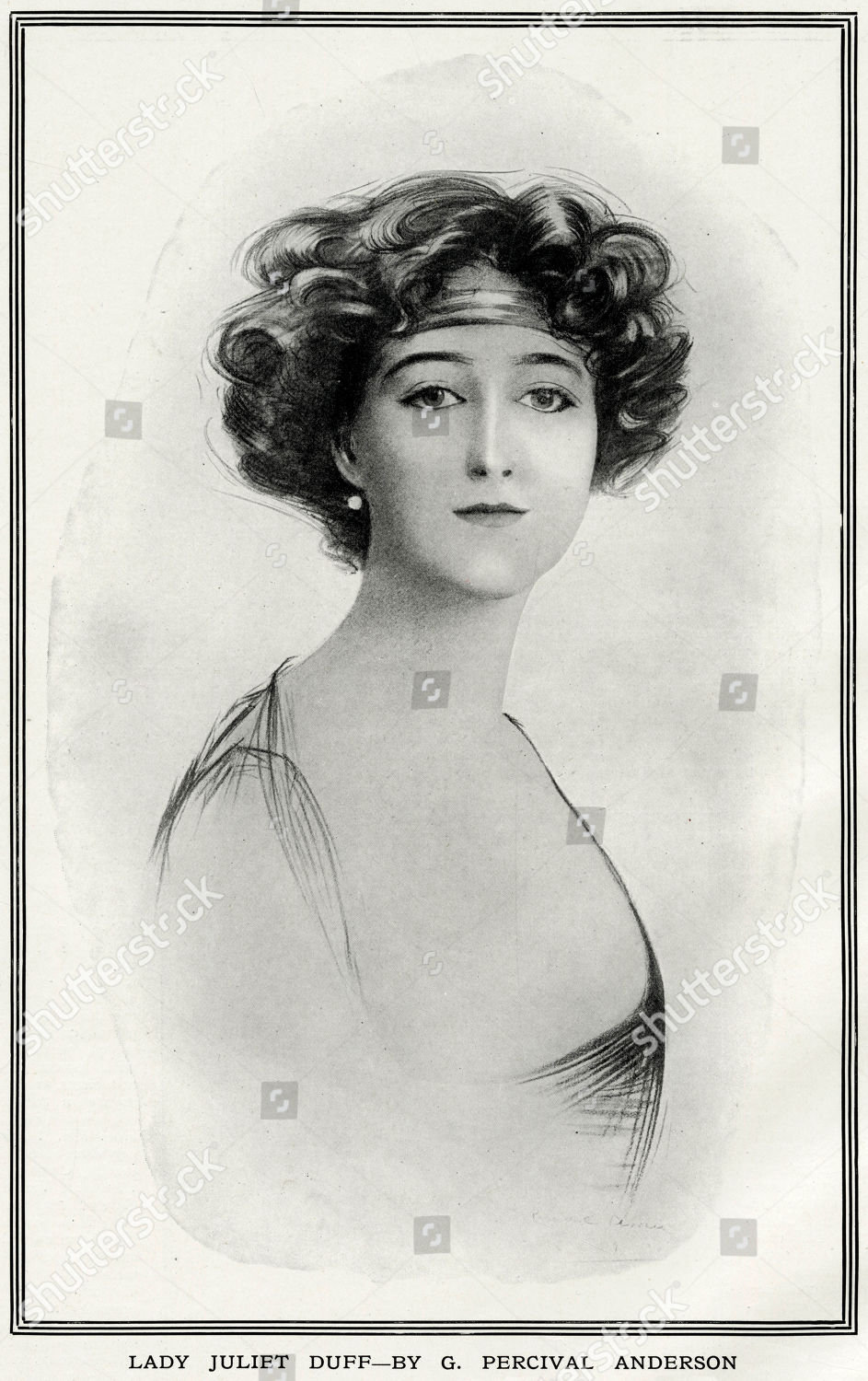 Lady Gladys Mary Juliet Duff Lowther Editorial Stock Photo - Stock ...