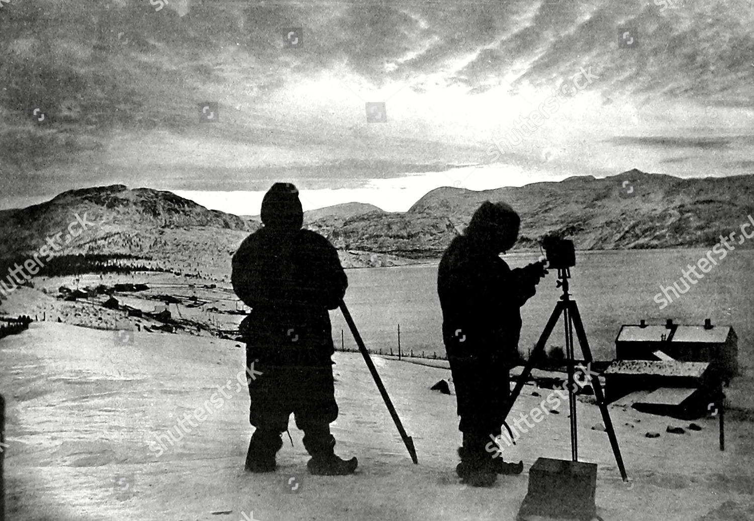 Photograph Professor Carl Stormer Photographing Aurora Editorial Stock ...