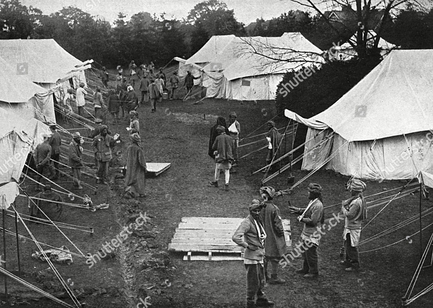 Camp Wounded Indian Soldiers Formed Brockenhurst Editorial Stock Photo ...