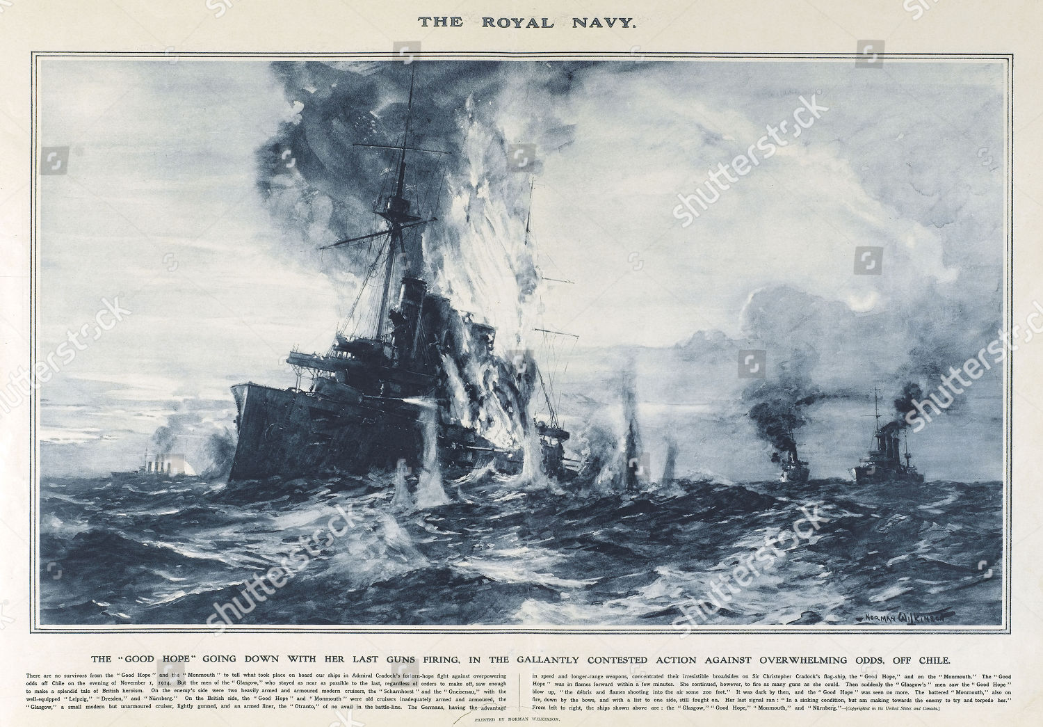 Hms Good Hope British Royal Navy Editorial Stock Photo - Stock Image ...