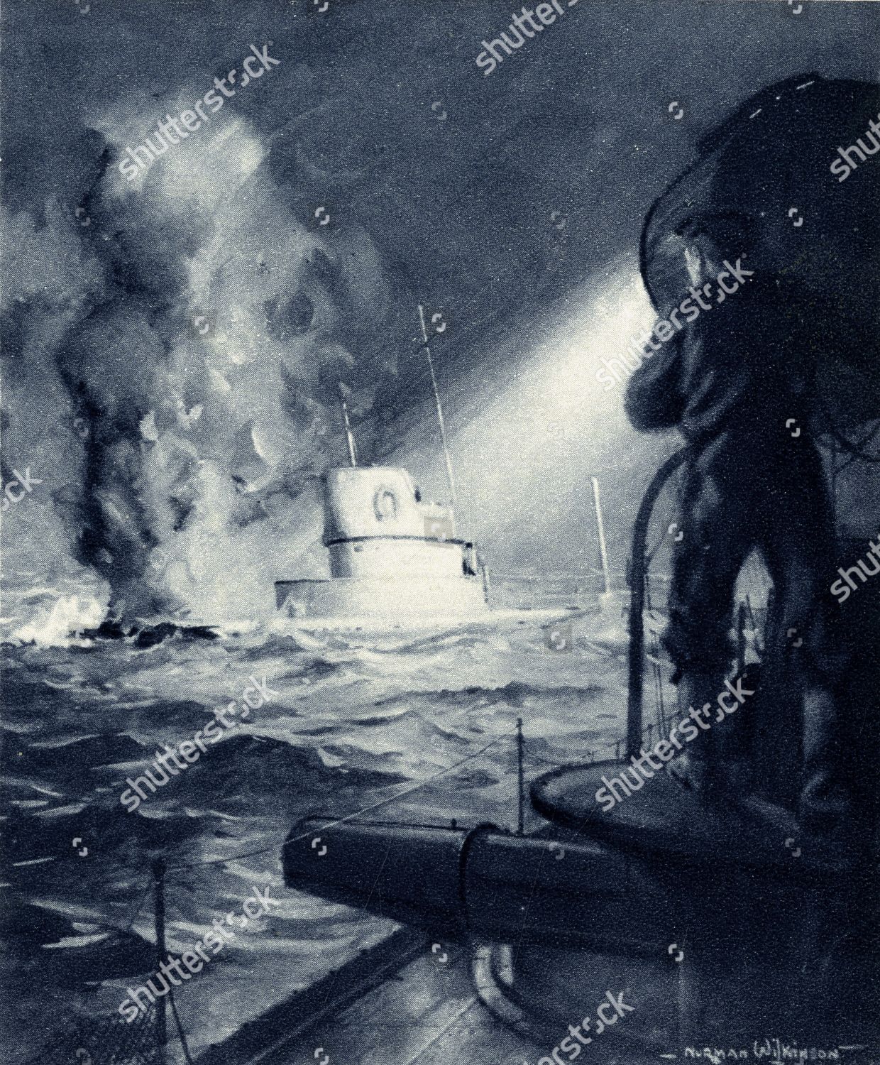 Ww1 Hms Badger Acheronclass Destroyer Royal Editorial Stock Photo ...
