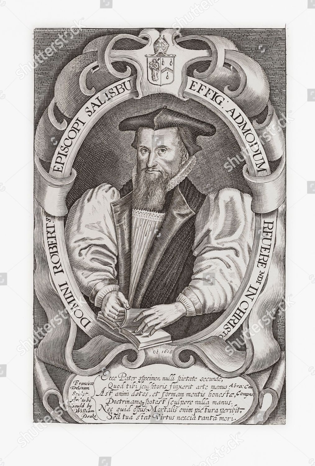 Robert Abbot 15601617 Anglican Clergyman Academic Editorial Stock Photo ...
