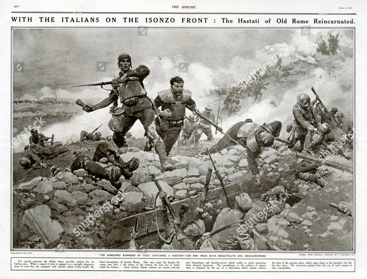 Italian Soldiers Charge Capture Position On Editorial Stock Photo ...