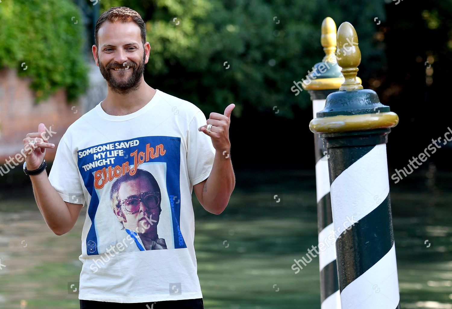 Italian Actor Alessandro Borghi Arrives Lido Editorial Stock Photo ...