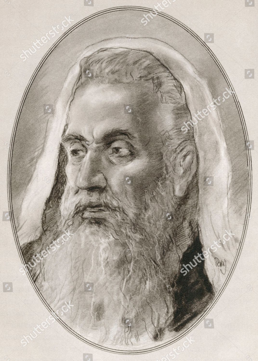 Isaiah 8thcentury Bc Jewish Prophet Illustration Editorial Stock Photo ...