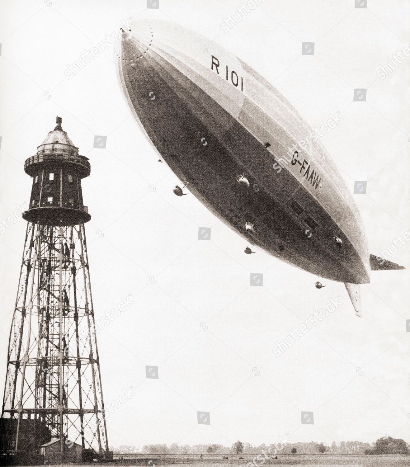 Final Flight British Rigid Airship R101 Editorial Stock Photo - Stock ...