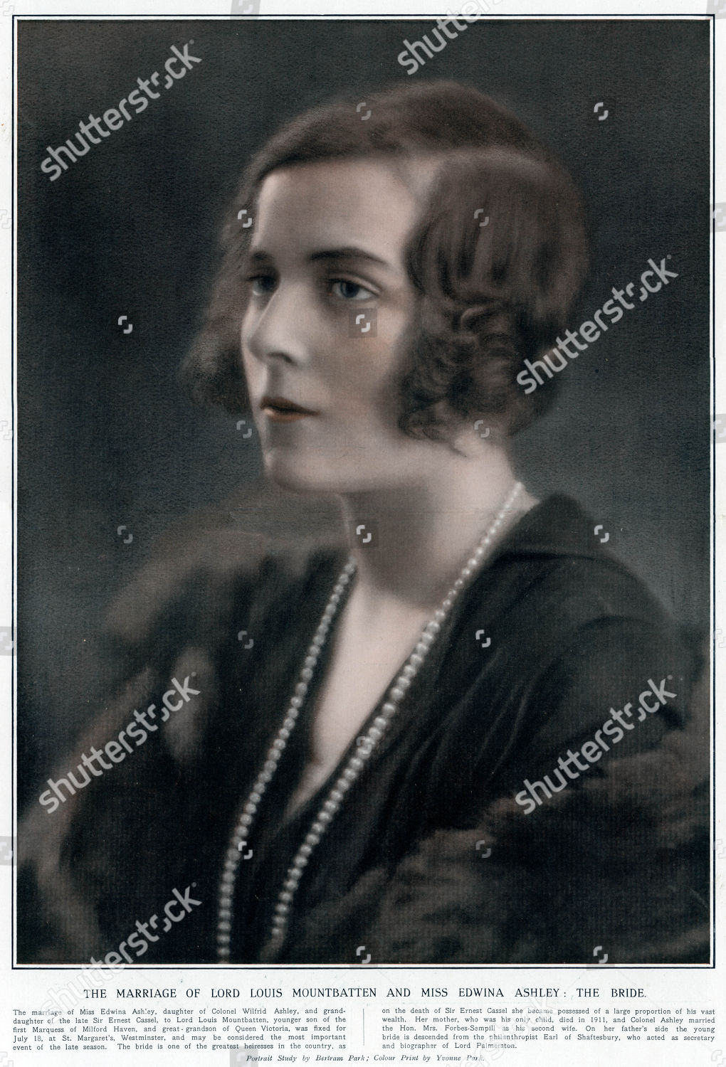 Miss Edwina Cynthia Annette Ashley Later Editorial Stock Photo - Stock ...