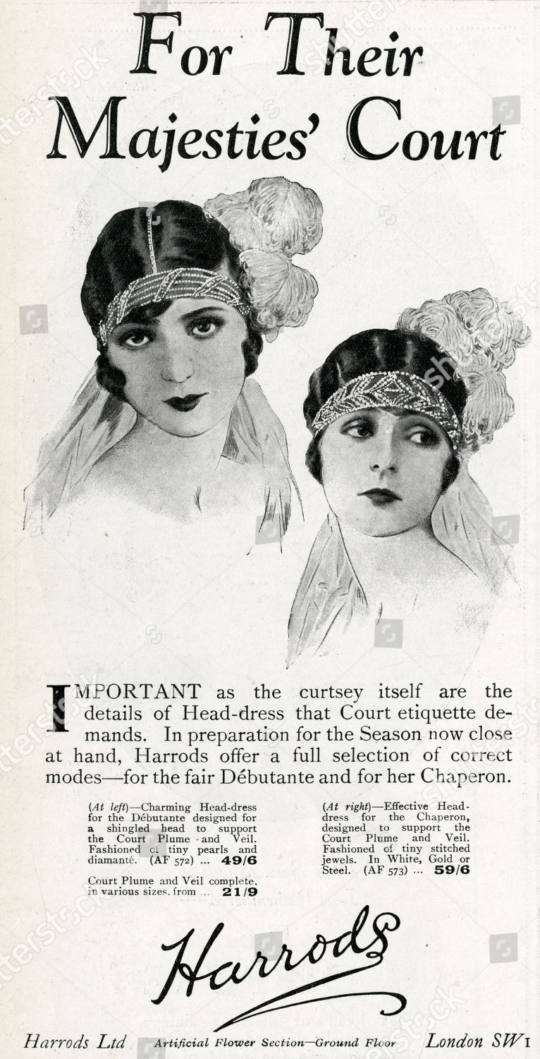 ADVERTISEMENT HARRODS HEAD-DRESSES BE WORN COURT Editorial Stock Photo ...