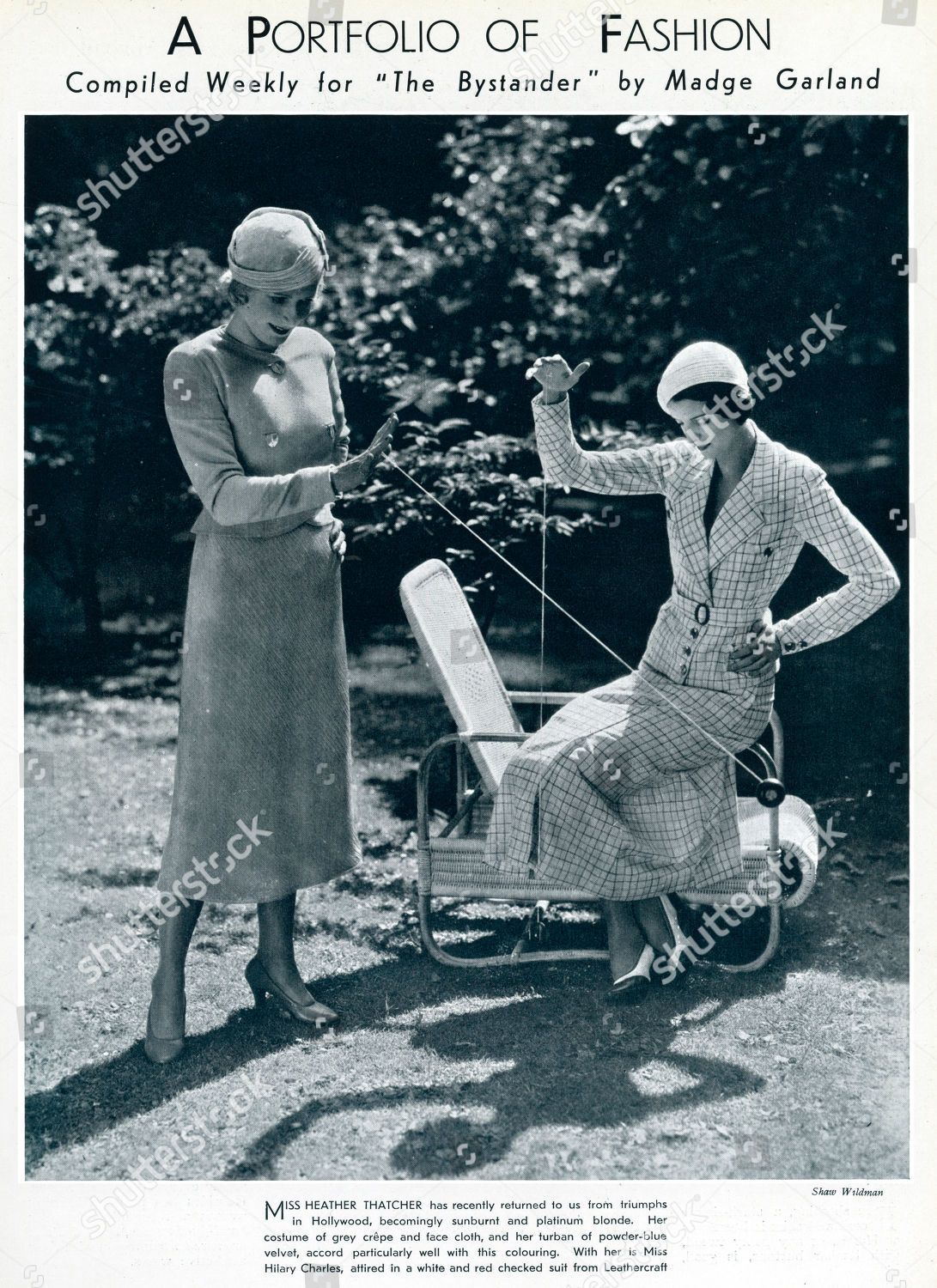 Actress Miss Heather Thatcher 18961987 Pictured Editorial Stock Photo ...