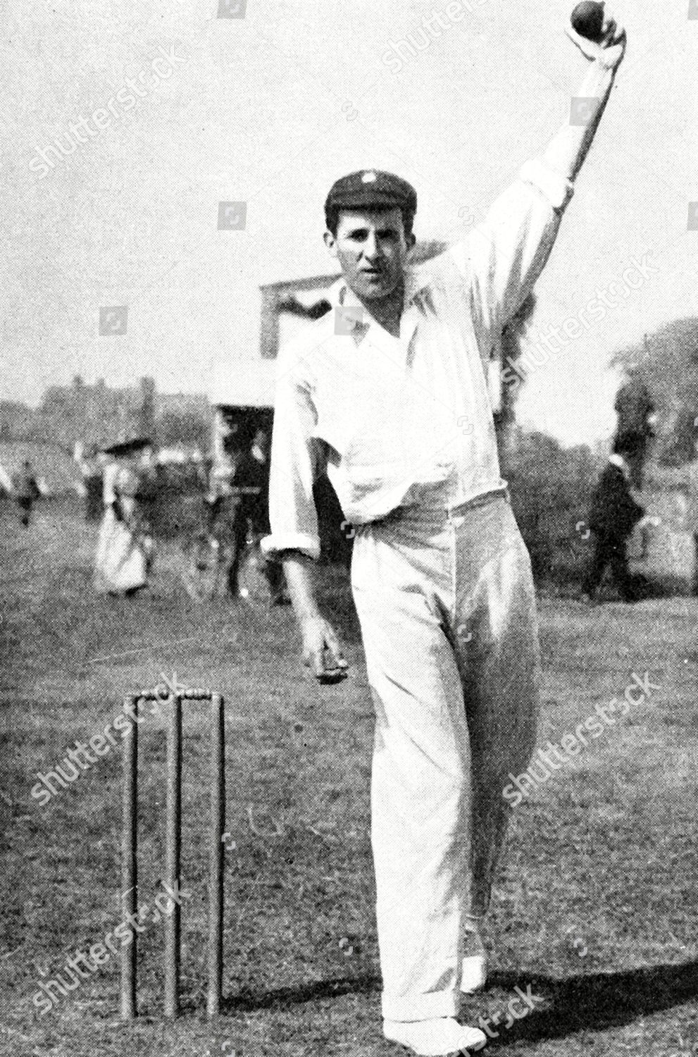 Photograph Frank Foster Warwickshire England Cricketer Editorial Stock ...