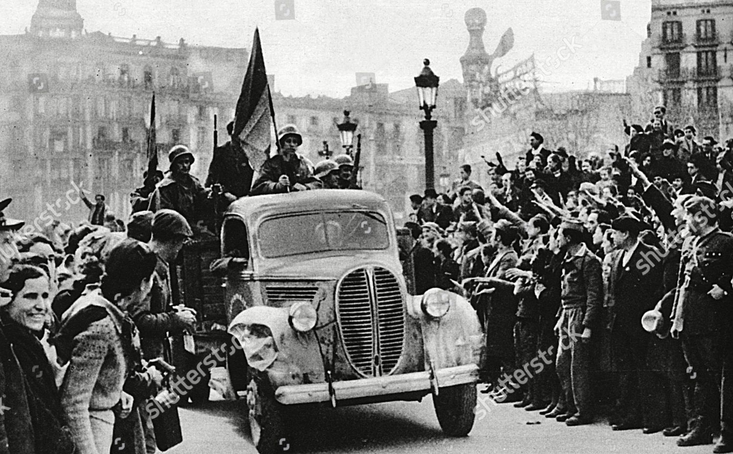 Photograph Showing Unit Francos Nationalist Army Editorial Stock Photo ...