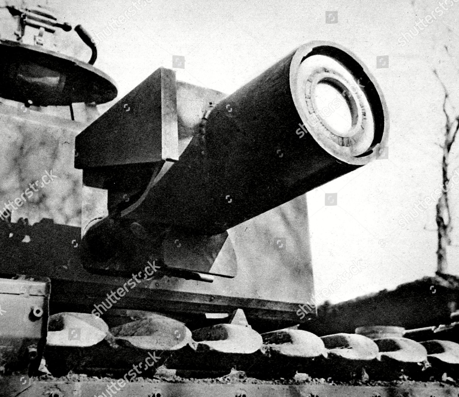 Photograph Showing Petard Mortar On Churchill Editorial Stock Photo ...