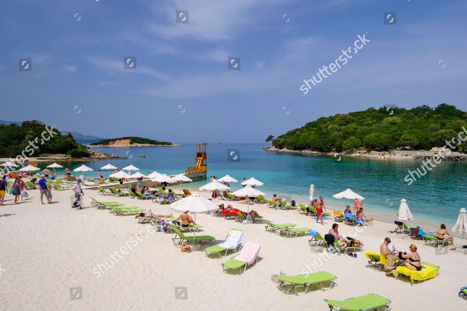 Beach Ksamil Butrint National Park Near Editorial Stock Photo - Stock ...