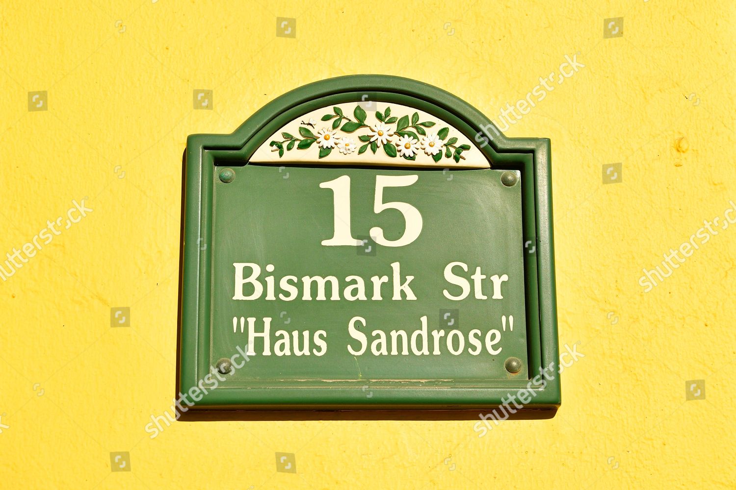 German Street Sign Bismark Strasse On Editorial Stock Photo - Stock ...