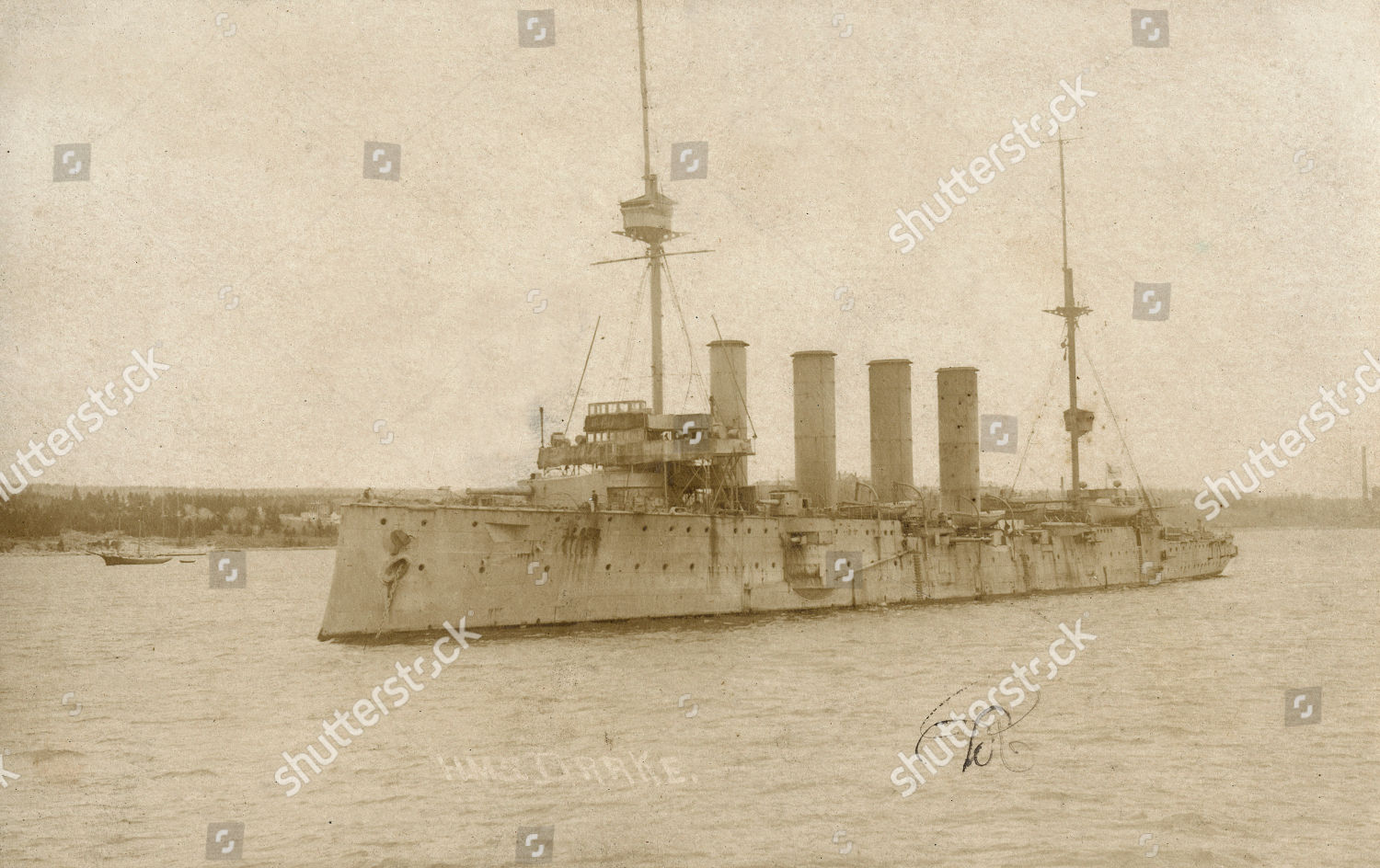 Hms Drake British Armoured Cruiser Sunk Editorial Stock Photo - Stock ...