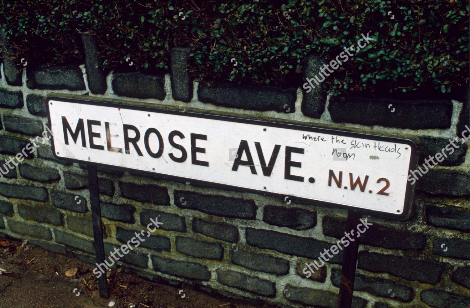 Melrose Avenue Street Sign Editorial Stock Photo - Stock Image ...