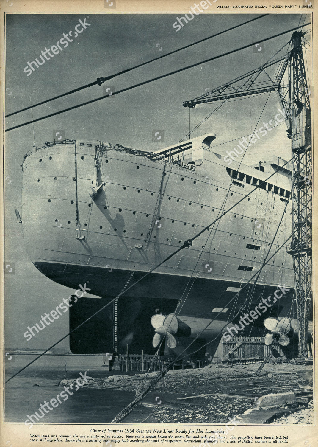 Queen Mary Known Hull Number 534 Editorial Stock Photo - Stock Image ...