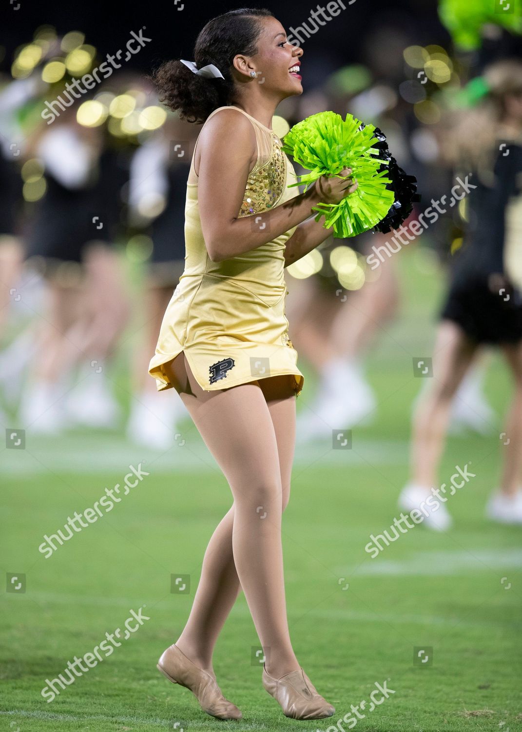 Purdue Golduster Dance Team Member Performs Editorial Stock Photo ...