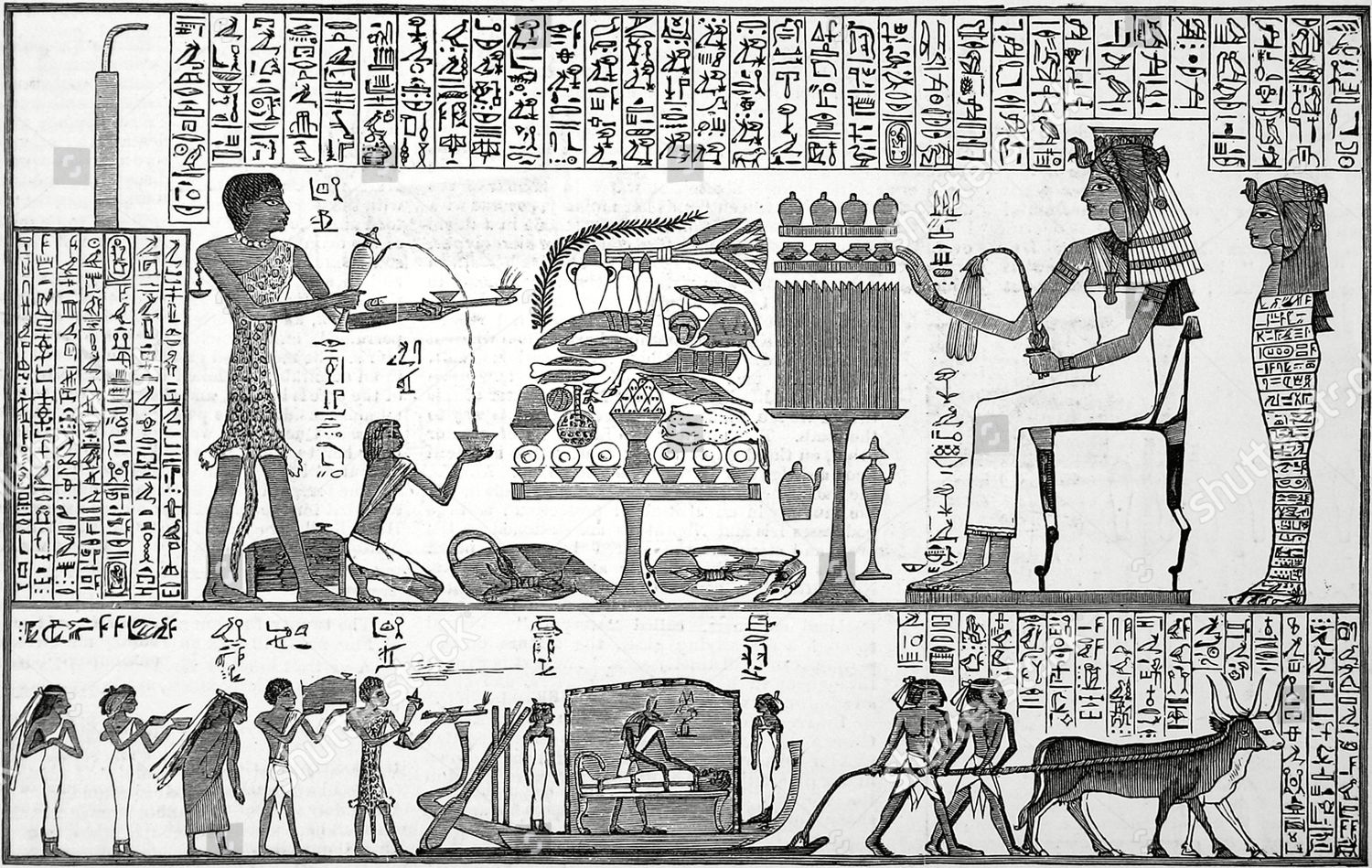 Reproduction One Last Pages Funeral Papyrus Editorial Stock Photo ...