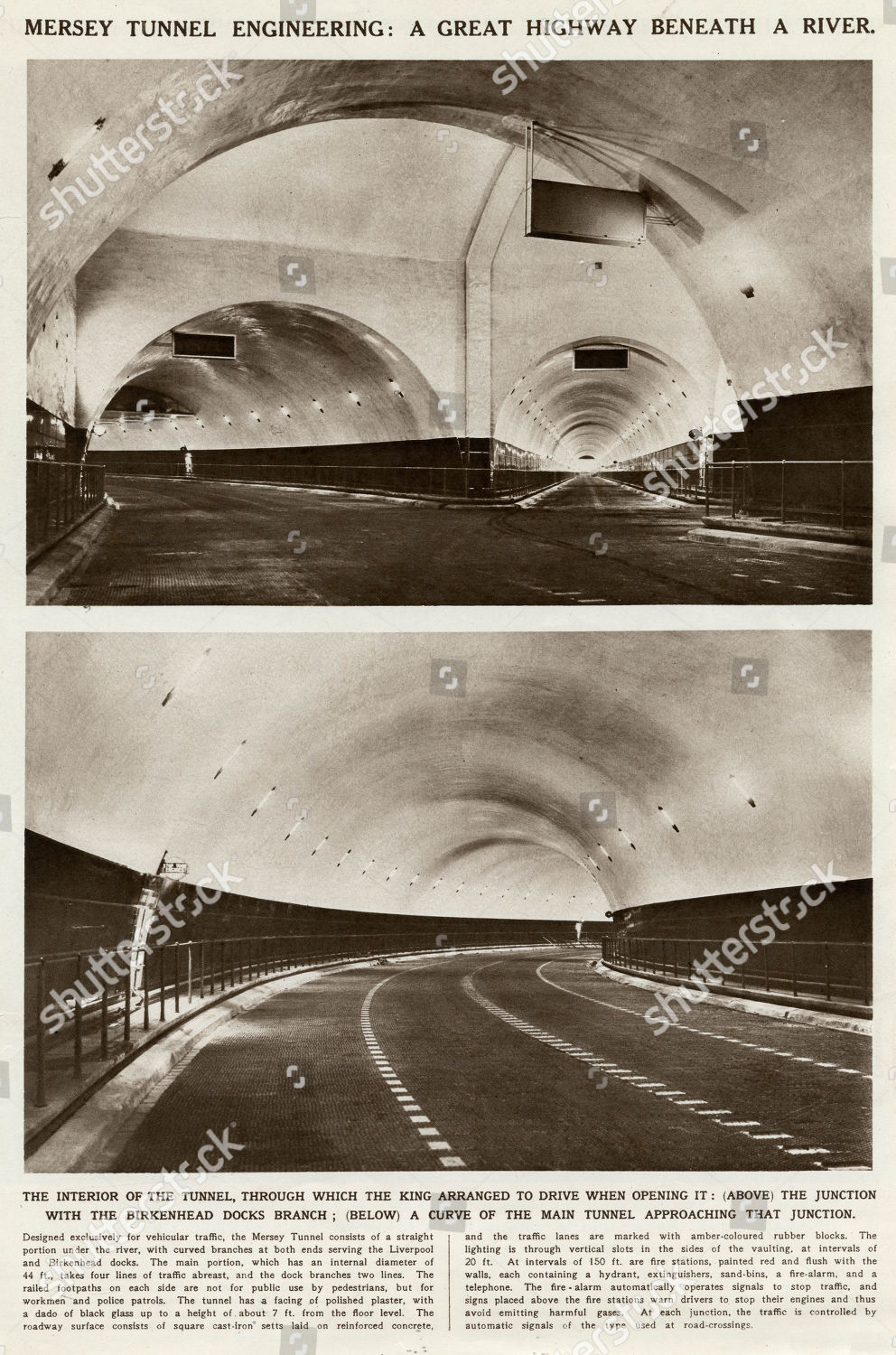 King George V Opened Mersey Tunnel Editorial Stock Photo - Stock Image ...