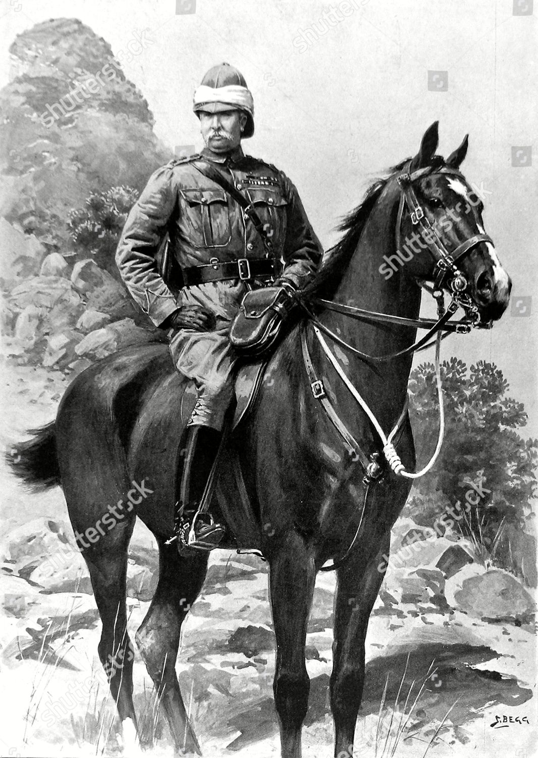 Illustration Showing General Sir Redvers Henry Editorial Stock Photo ...