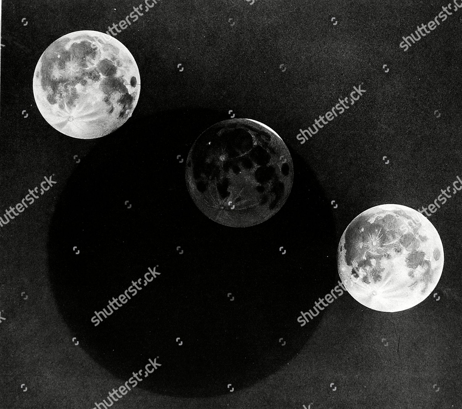 Illustration Showing Passage Moon Through Cone Editorial Stock Photo ...