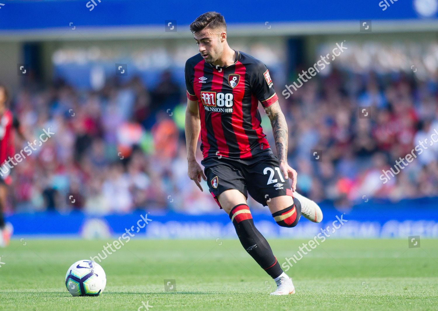 Diego Rico Bournemouth Action Editorial Stock Photo - Stock Image ...