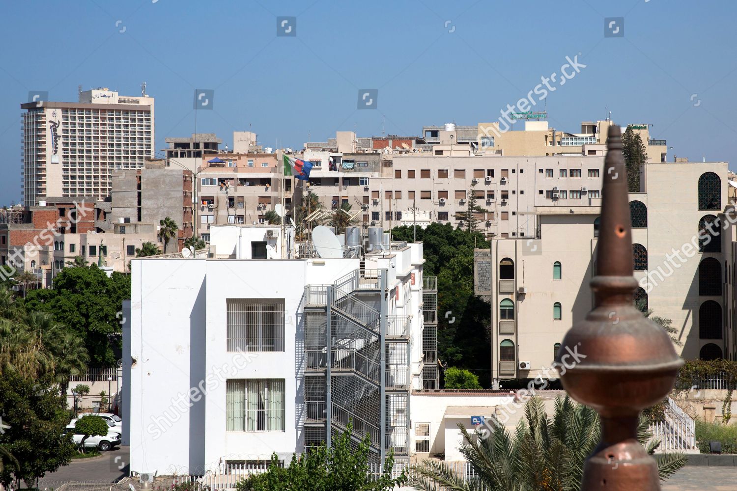 Italian Embassy Building Seen Rooftop Alwaddan Editorial Stock Photo ...
