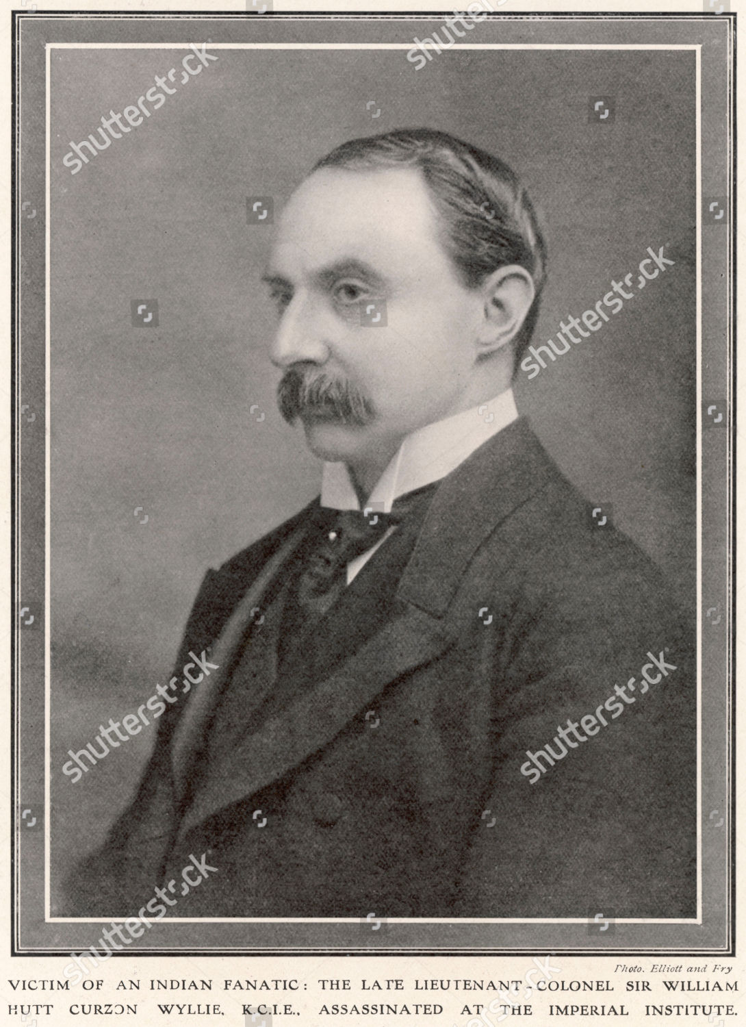 Sir William Hutt Curzon Wyllie Administrator Editorial Stock Photo ...