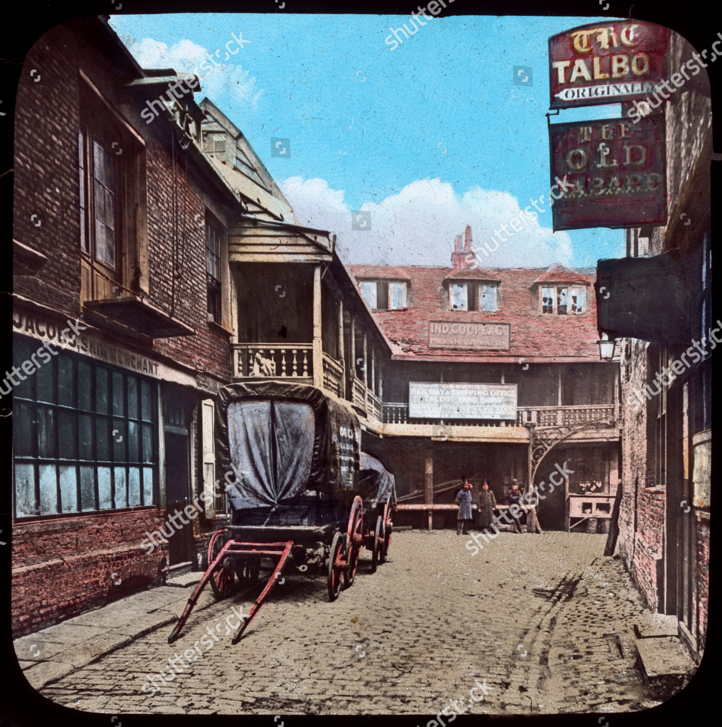 Courtyard Tabard Inn Southwark London Starting Editorial Stock Photo ...