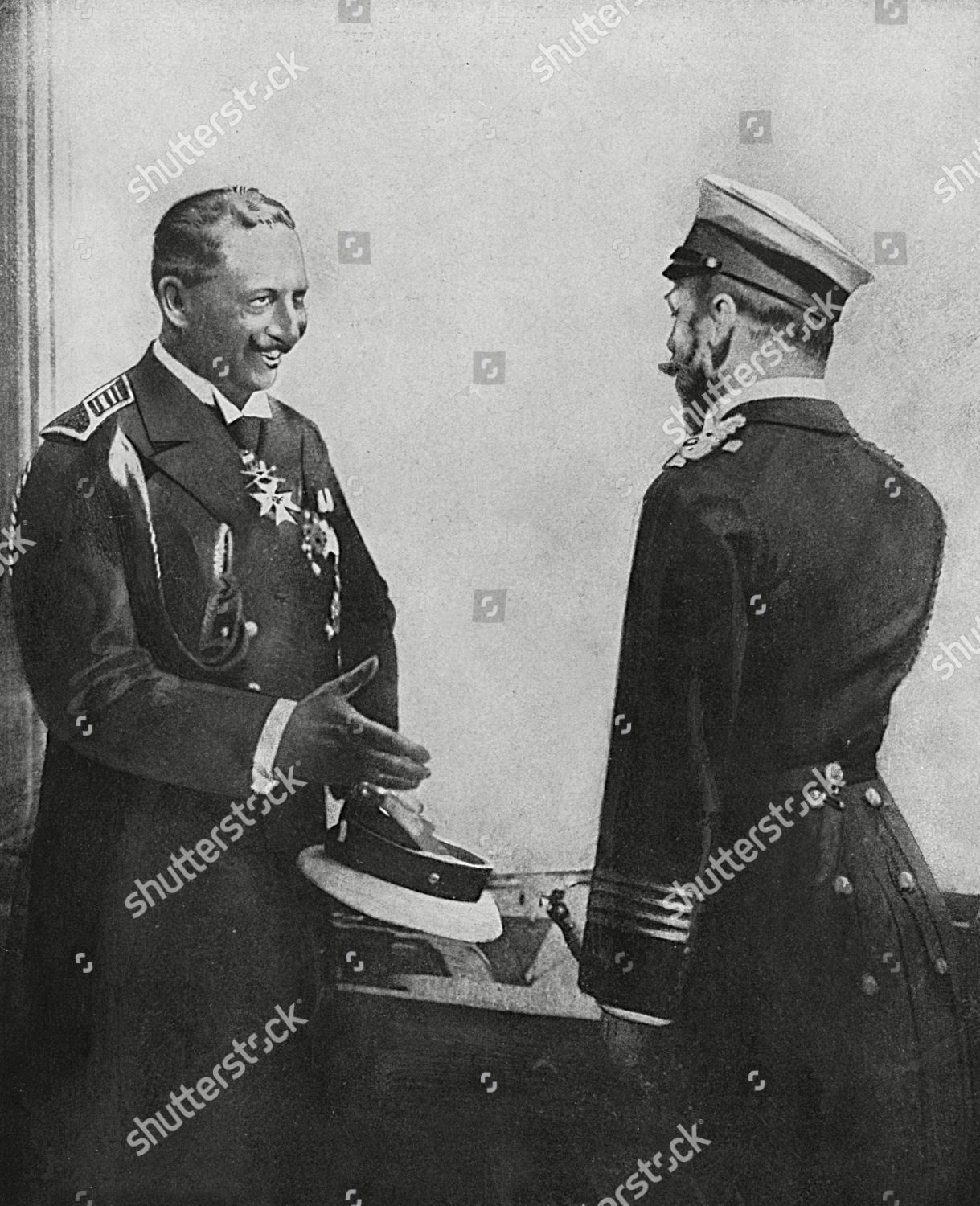 Meeting Between Kaiser Wilhelm Ii Germany Editorial Stock Photo - Stock ...