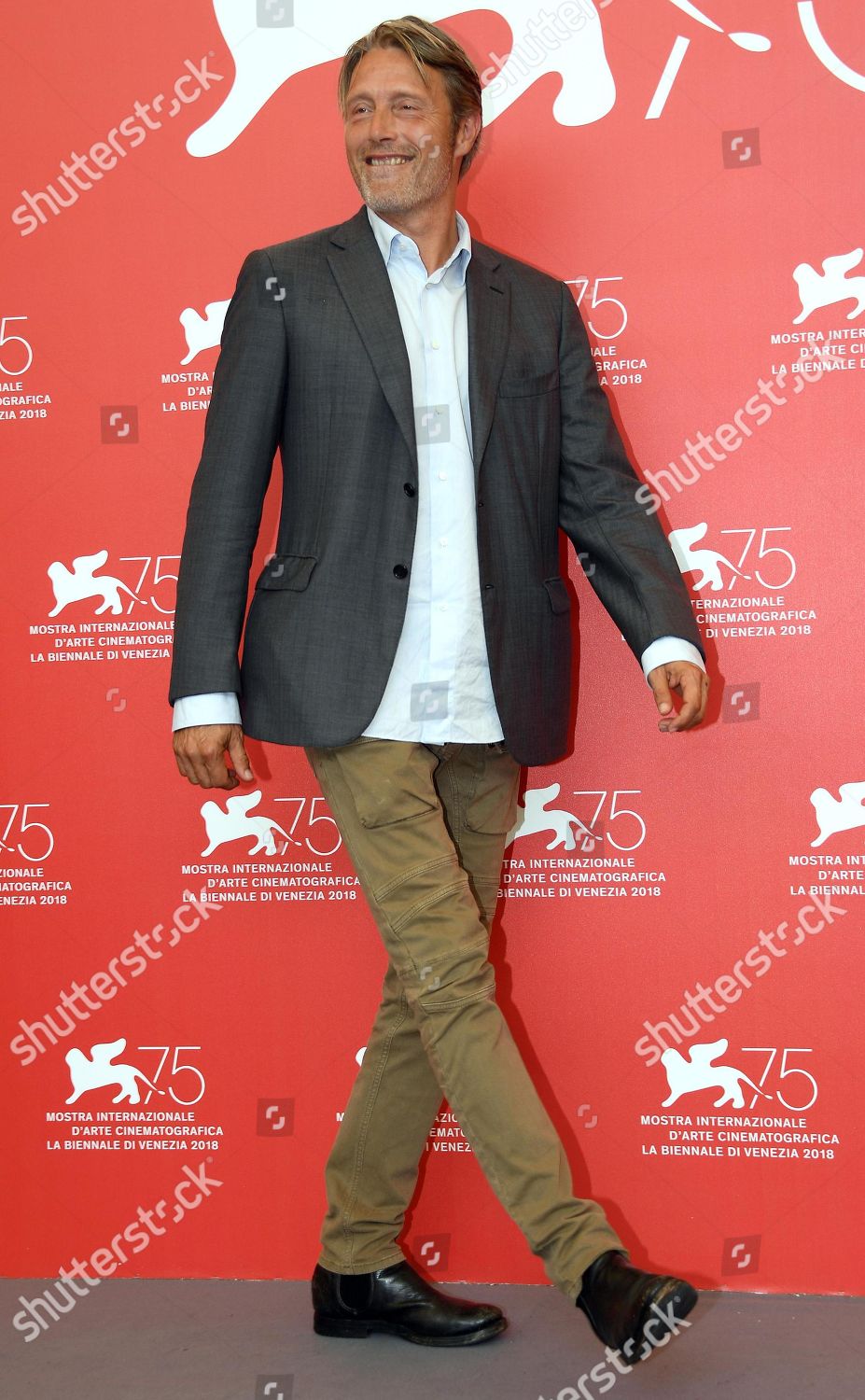 Danish Actor Mads Mikkelsen Poses During Editorial Stock Photo - Stock ...