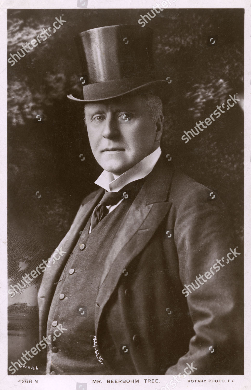 Sir Herbert Beerbohm Tree 18521917 English Editorial Stock Photo ...