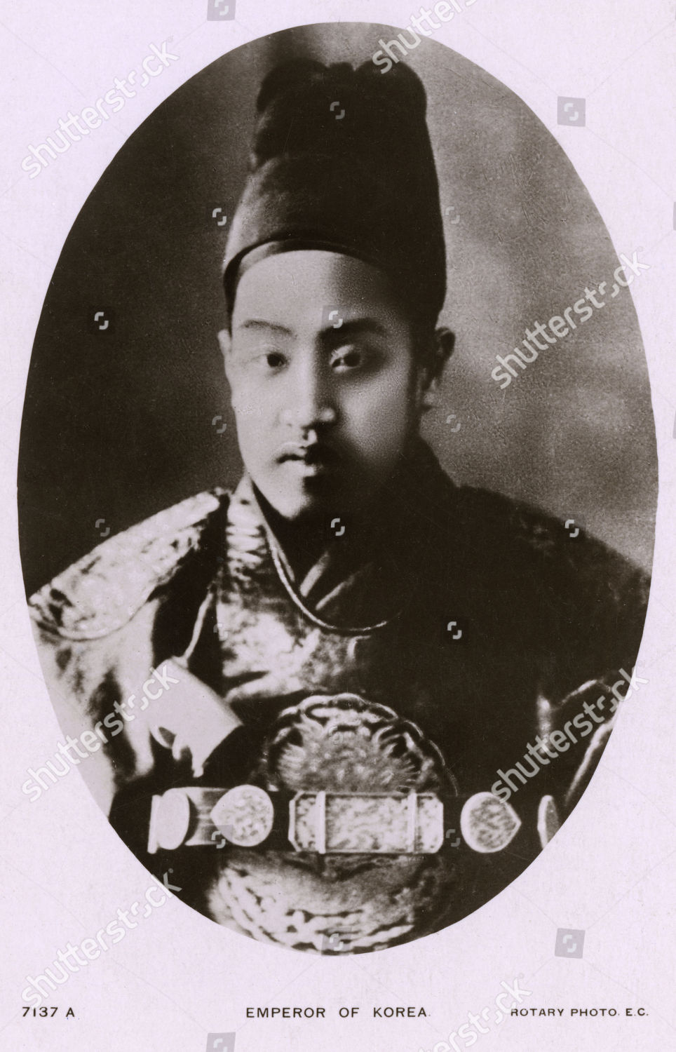 Sunjong Emperor Yunghui 18741926 Second Final Editorial Stock Photo ...