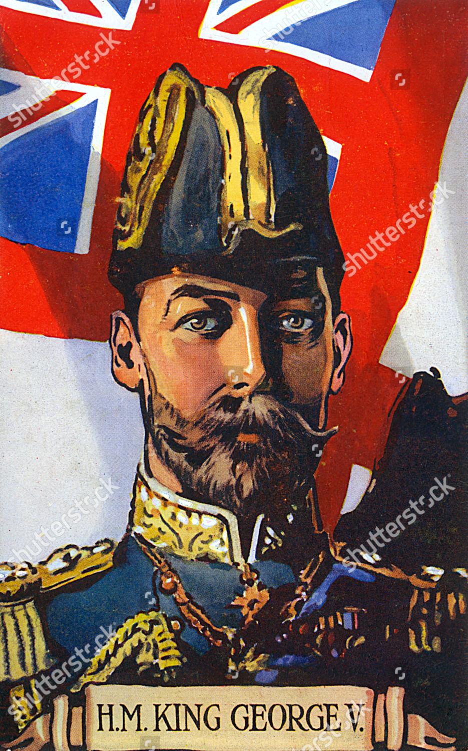 Beautifullyrealised Portrait King George V 18651936 Editorial Stock ...