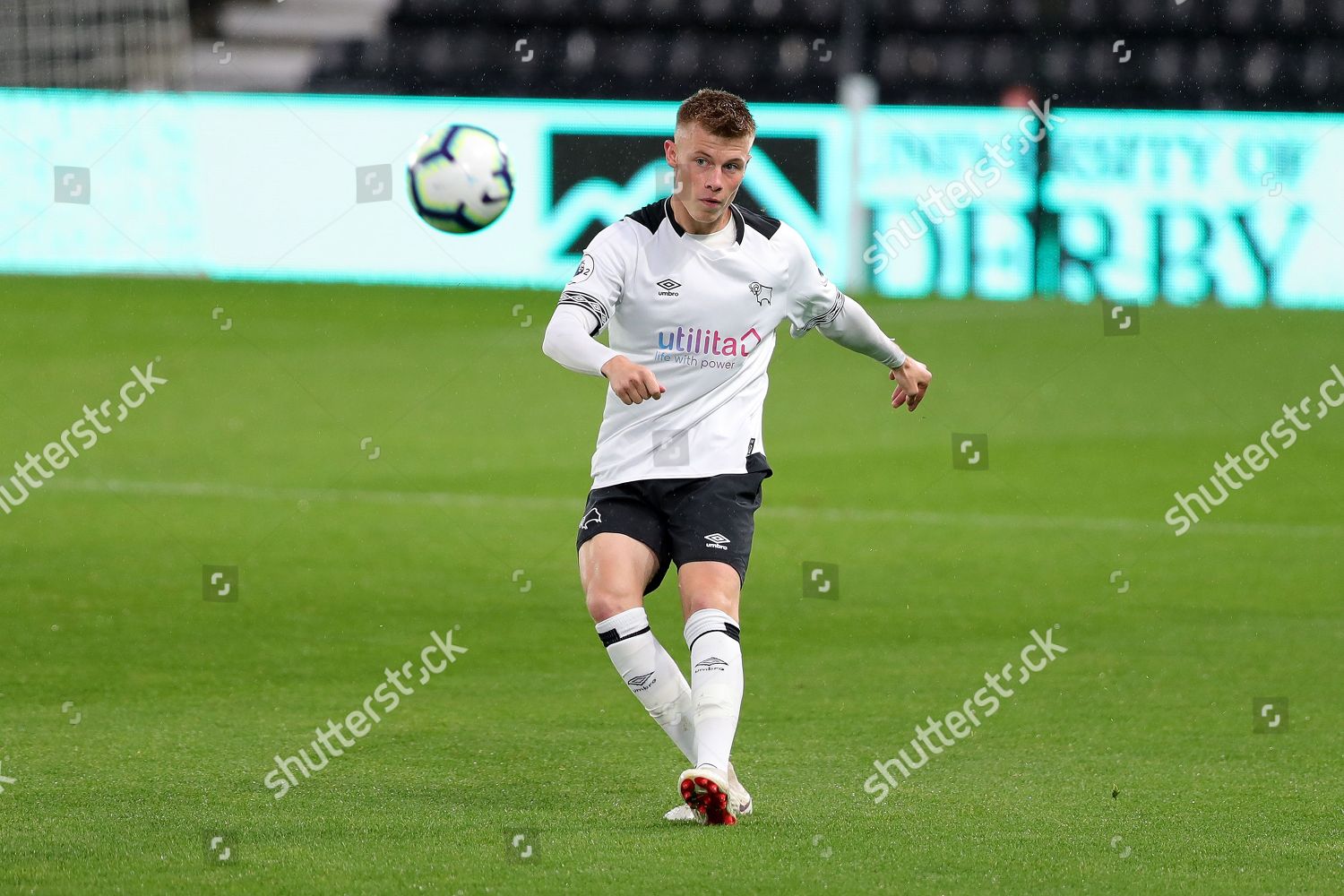 Callum Macdonald Derby County Plays Ball Editorial Stock Photo - Stock ...