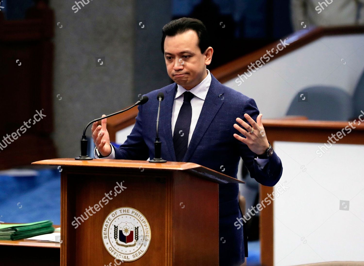 Philippine Senator Antonio Trillanes Iv Former Editorial Stock Photo ...