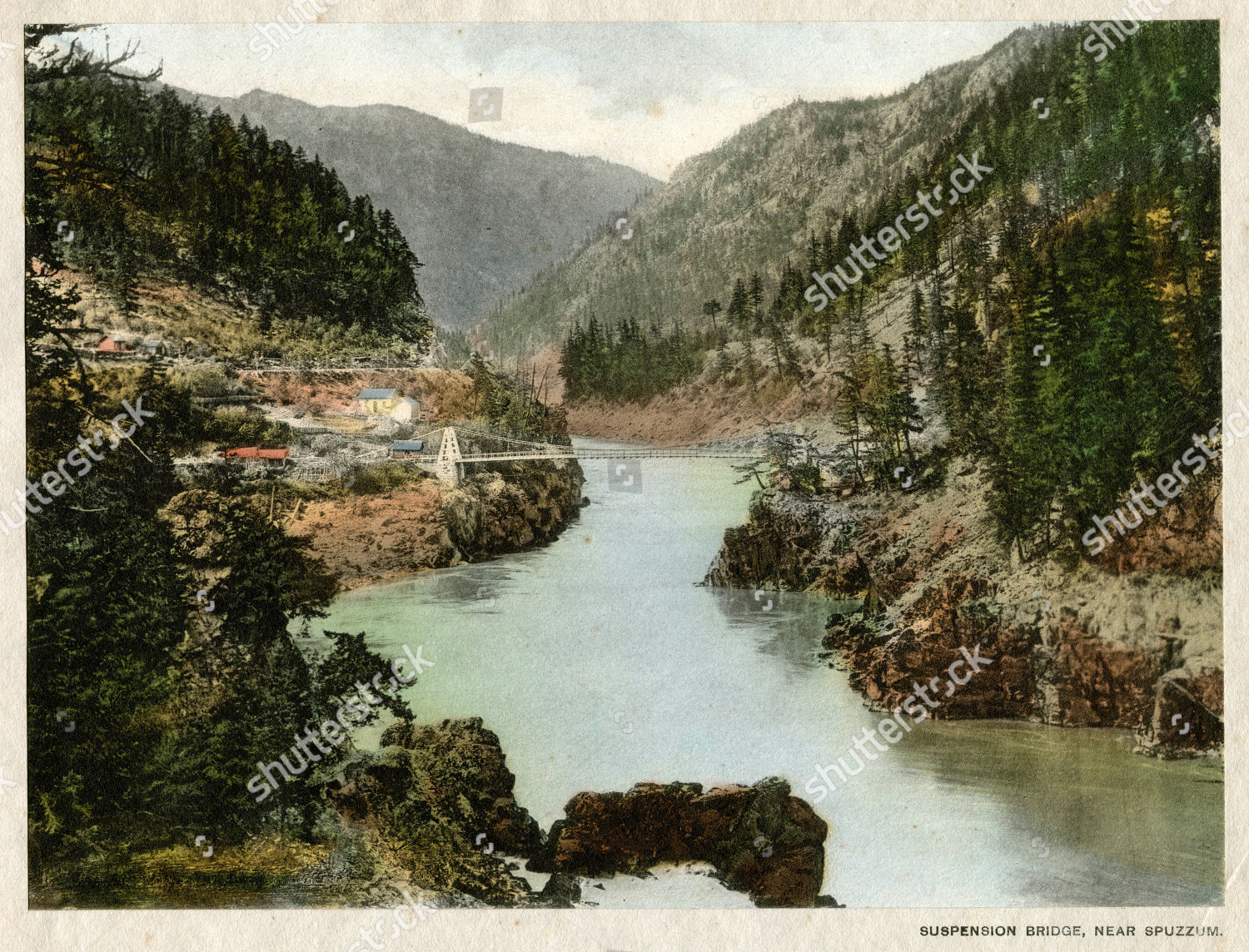 Original Alexandra Suspension Bridge Near Spuzzum Editorial Stock Photo ...