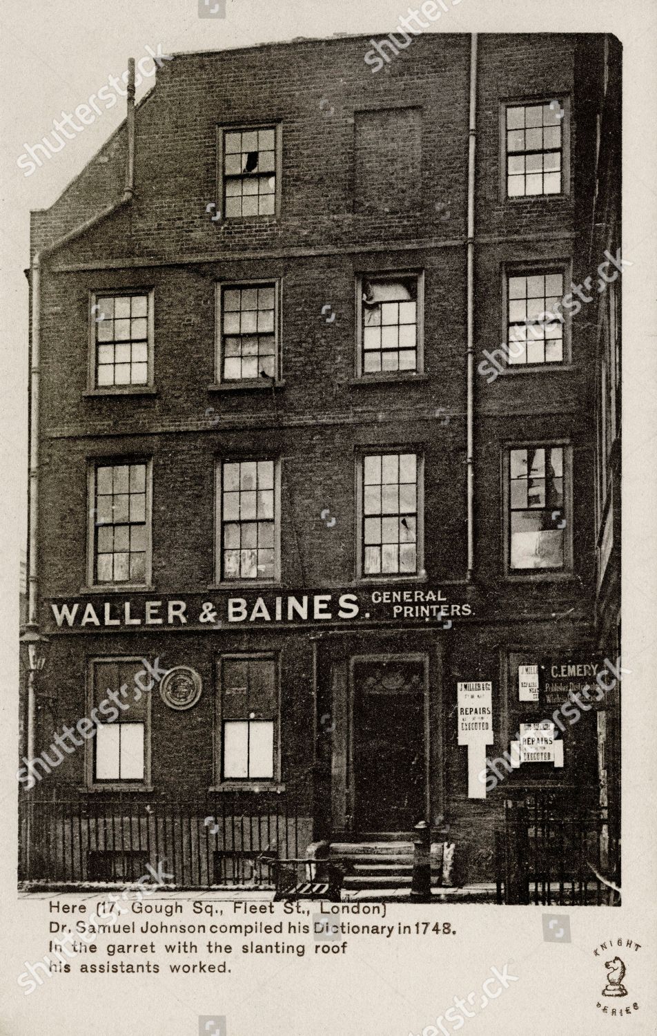 17 Gough Square Fleet Street London Editorial Stock Photo - Stock Image ...