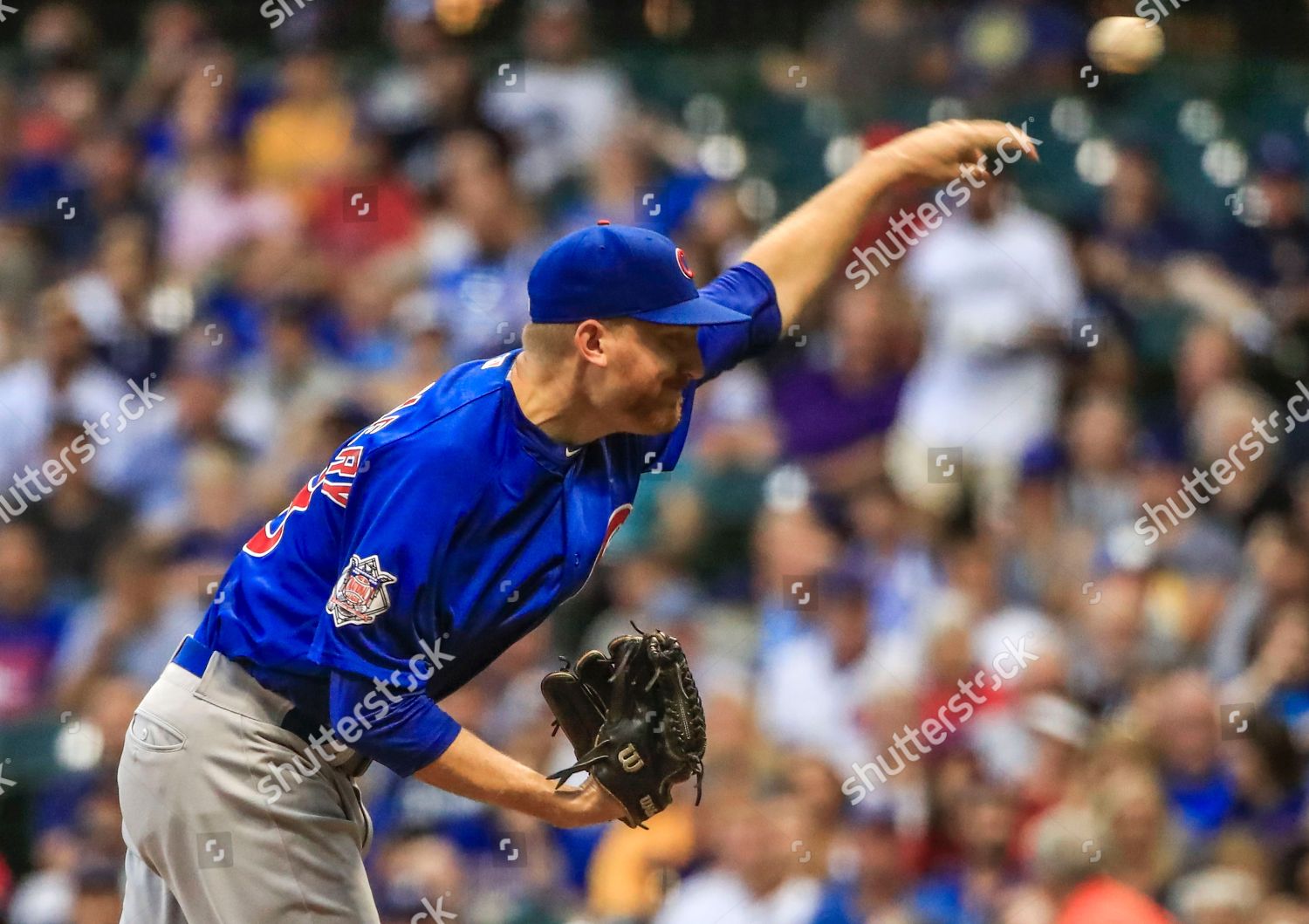 Chicago Cubs Starting Pitcher Mike Montgomery Editorial Stock Photo ...
