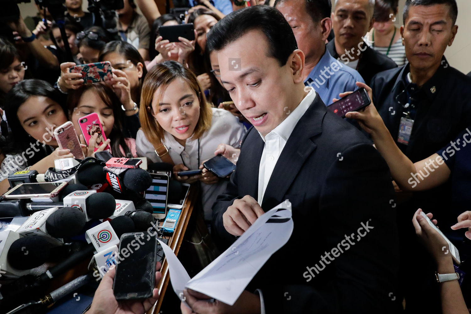 Philippine Senator Antonio Trillanes Iv R Editorial Stock Photo - Stock ...
